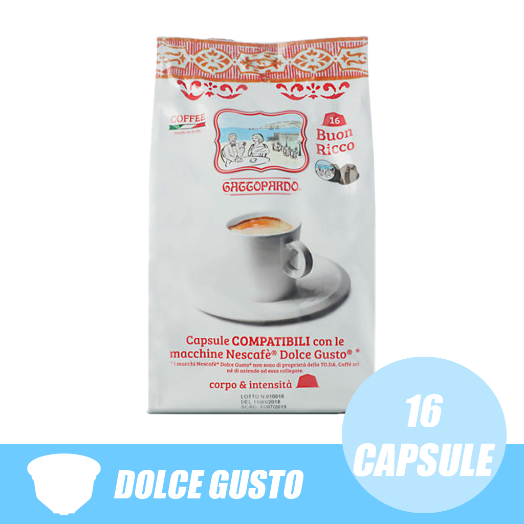 16 Capsule Gattopardo Ricco Dolce Gusto | Dani Coffee Shop